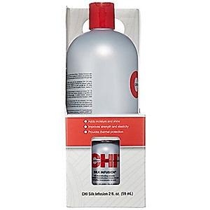 CHI Infra Shampoo 32oz , Infra Treatment 32oz & Silk Infusion 2oz Kit