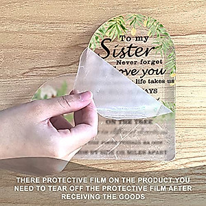 Sisters Gifts from Sister, Acrylic Heart Keepsake, Birthday Gifts for Sisters from Sisters, Meaningful Gifts for Sisters- Keepsake Paperweight Decorative Accessories