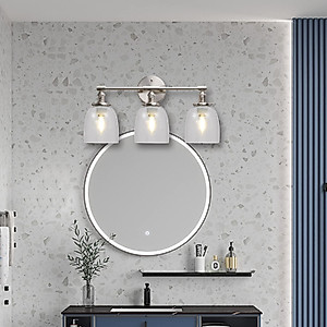 4 Pack Clear Seeded Glass Replacement Shades Covers for Ceiling Fan Light Fixtures Pendant Lighting Chandelier Vanity Light Kitchen Island Light, 2-1/8" Fitter, 5.47" High, 4.76" Diameter