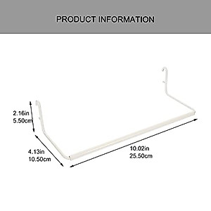 Cabilock 2pcs Organizer Hooks Hanging Multifunctional Kitchen Continuous Bathroom White Laundry Extendable: Workshop Accessory Toilet Holder Room Pegboard Organization Stainless Extendable