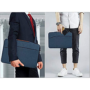17.3 inch Laptop Briefcase Bag for HP Pavilion 17 Inch Laptop, HP Envy 17, HP PROBOOK 17, Dell G7 17.3, Dell Inspiron 17, ASUS VivoBook 17, Acer Aspire 17.3 Laptop Sleeve Case, Navy Blue