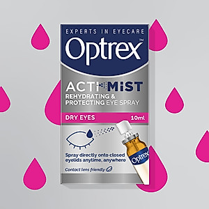 Optrex ActiMist 2in1 Eye Spray for Dry + Irritated Eyes 0.34oz (10ml)