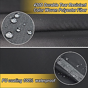 SIHAIAN Chaise Lounge Cover Waterproof Patio Lounge Chair Cover UV Resistant Lounger Covers Dust-Proof Outdoor Lounge Chair Covers 1Pack Patio Furniture Covers 78Lx32Wx35H in Black