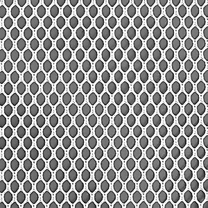 4mm Polyester Hex Mesh - White Fabric - by The Yard