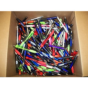 500 Wholesale Lot Misprint Ink Pens, Ball Point, Plastic, Retractable