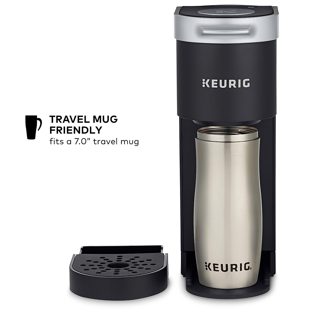 Keurig K-Mini Coffee Maker, Single Serve K-Cup Pod Coffee Brewer, 6 to 12 oz. Brew Sizes, Black