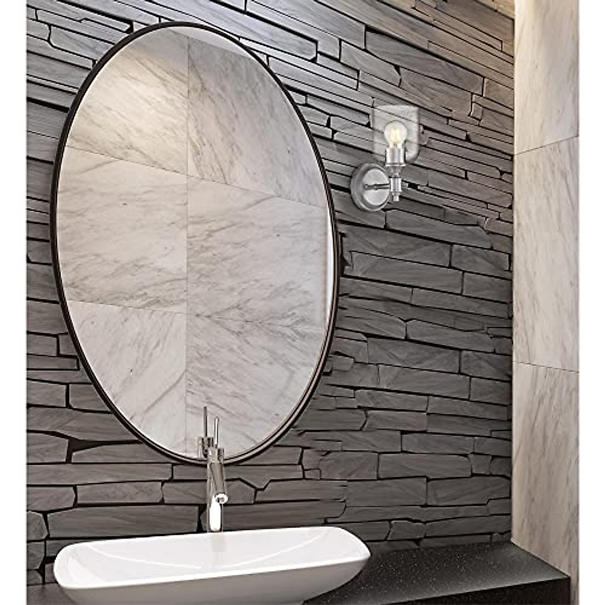 Westinghouse Lighting Basset One-Light Indoor Brushed Nickel Wall Fixture