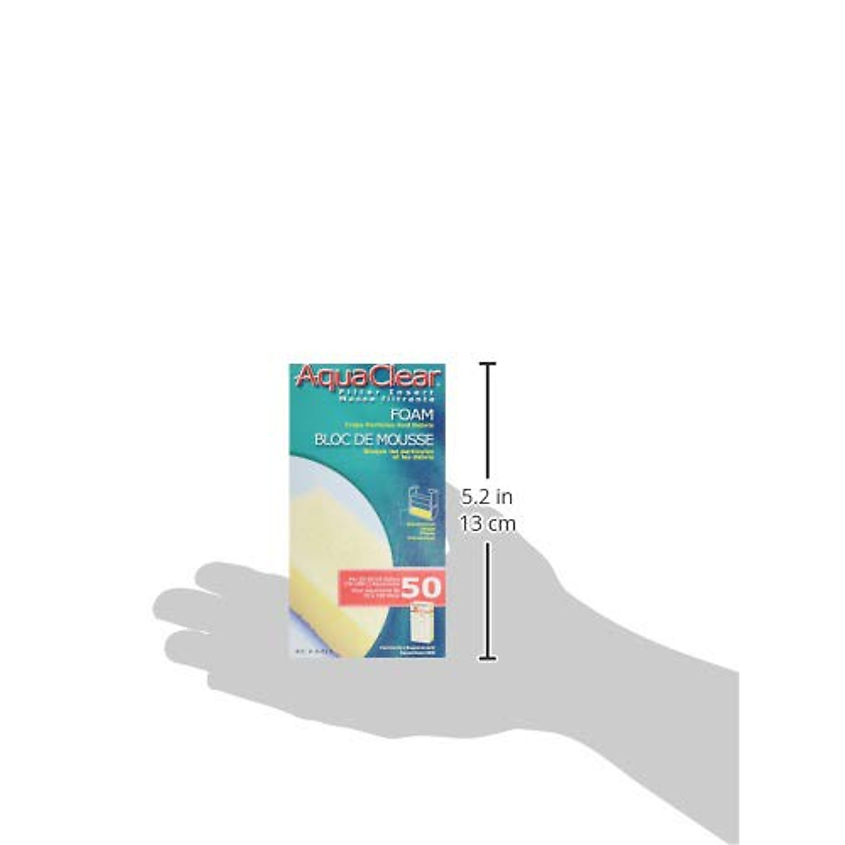 AquaClear 50 Foam Filter Insert, Aquarium Filter Replacement Media, A613