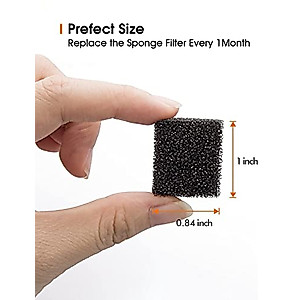 WOPET 8 Pack Replacement Pre-Filter Sponges for Pump from WOPET W300 and W500&W500B Automatic Pet Fountain Cat Water Fountain Dog Water Dispenser