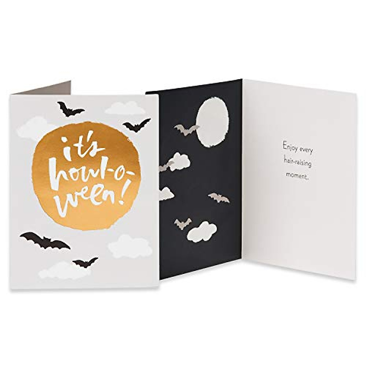 American Greetings Mini Halloween Cards Bundle, Halloween, Spider, Hey Boo (4-Count)