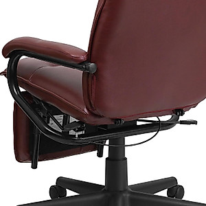 Flash Furniture Robert High Back Burgundy LeatherSoft Executive Reclining Ergonomic Swivel Office Chair with Arms