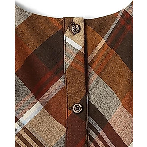 Gymboree,and Toddler Long Sleeve Casual Print Dresses,Flutter Plaid,5T