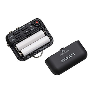 Zoom F2-BT Lavalier Recorder with Bluetooth, 32-Bit Float Recording, Audio for Video, Wireless Timecode Synchronization, Records to SD, and Battery Powered with Included Lavalier Microphone