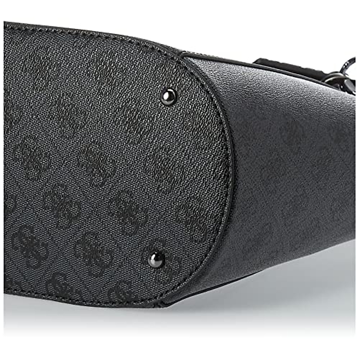 GUESS womens Noelle Small Elite Tote, Coal, One Size US