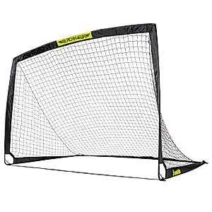 Franklin Sports Blackhawk Backyard Soccer Goal - Portable Kids Soccer Net - Pop Up Folding Indoor + Outdoor Goals - 6'6" x 3'3" - Black