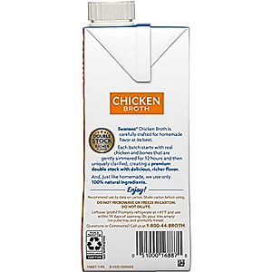 Swanson 100% Natural, Gluten-Free Chicken Broth, 48 Oz Carton