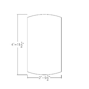 SKUTCHI DESIGNS INC. 6 Person Conference Table Metal Base | Small Arc Rectangular Table | Harmony Series | 5X3 | Asian Night