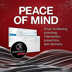 Seagate IronWolf 8Tb NAS Internal Hard Drive HDD – 3.5 Inch SATA 6GB/S 7200 RPM 256MB Cache for Raid Network Attached Storage (ST8000VN0022),Silver