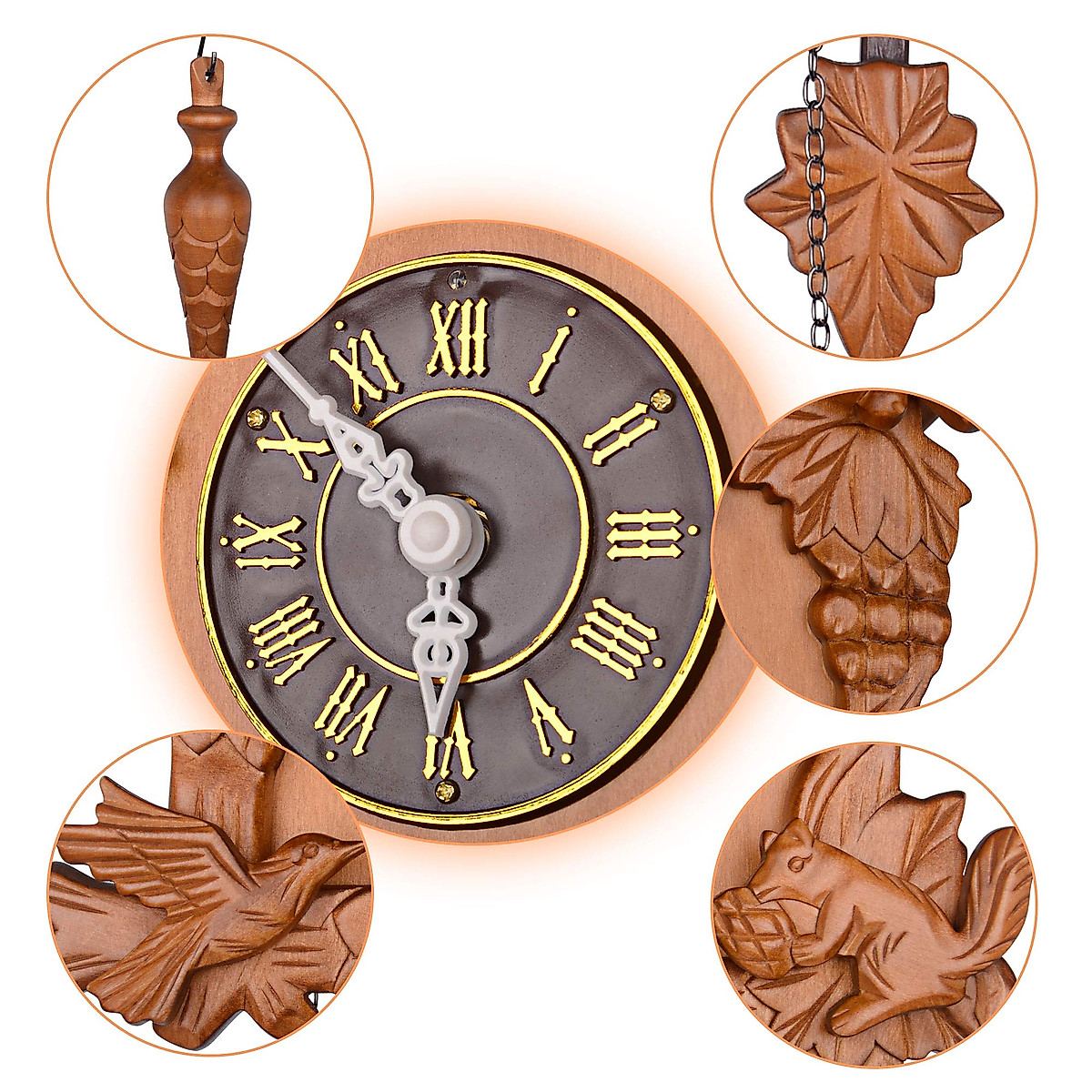 Kendal Handcrafted Wood Cuckoo Clock MX211