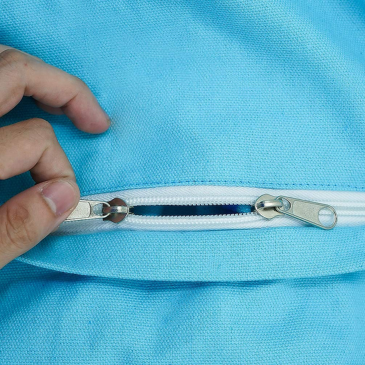 DreamsEden Shark Stuffed Animal Storage Bag Chair Dual-use Toy Organization Seat for Kids, Bag Only No Stuffing (Blue)