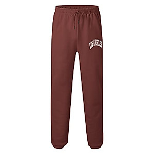 Sweatpants for Men Cotton Cotton Sweatpants for Women Cotton Tear Fleece Pants Menswear for Men Texas Sweatpants Men Elastic Slim Tie Elastic Straight Leg for Men Pants for Mens Clearance Items