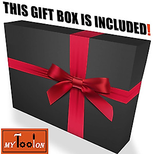 MyToolOn Magnetic Wristband with 20 Strong Magnets for Holding Screws, Nails, Drill Bits. Best Unique Tool Gift for Men, Father Dad, DIY Handyman, Husband, Boyfriend, Him, and Women, Orange.