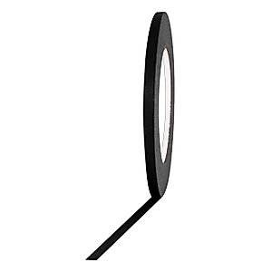 ProTapes Artist Tape Flatback Printable Paper Board or Console Tape, 60 yds Length x 1/4" Width, Black (Pack of 1)