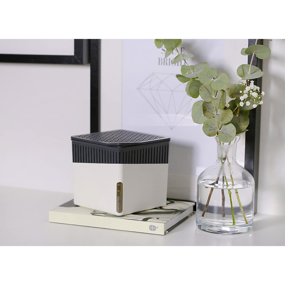 WENKO Cube Refill for Dehumidifier, Humidity and Moisture Absorber for Bathroom, Bedroom, Garage, Closet, 2800 Cubic Feet of Reach, 2.2lbs, 4.72 x 1.97 x 4.72 inch, Large, White