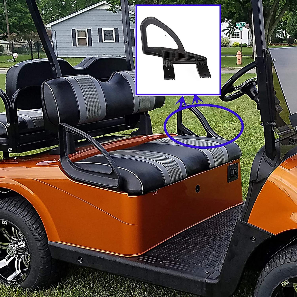 Dr.Acces Golf Cart EZGO Arm Rest Hip Restraint for RXV 2008-2015 Gas&Electric Golf Cart Replace Driver Side#607532