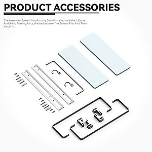 GeekDigg bathroom glass shelf with towel bar, 2 tier wall mounted tempered glass shower storage organizer with 8MM extra thick, 15.2 by 5 inches - Not Brushed Nickel