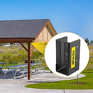 VEVOR Concealed Joist Hanger, 2"x4" Outdoor Accent Concealed-Flange, Pack of 24 Concealed Joist Bracket, Q235 Steel Plate Powder-Coated Concealed Face Mount Joist Hanger for 2"x4" Beam Swing, 3.7"