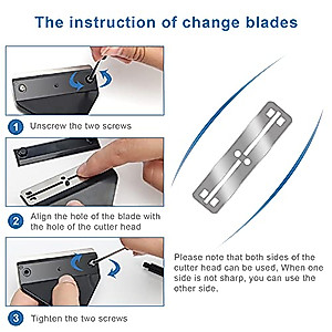 Luxiv Stainless Steel Algae Scraper Black, Aquarium Glass Cleaner Tools 25.6 Inches Fish Tank Scraper Cleaner Handheld Scraper for Aquarium Tank