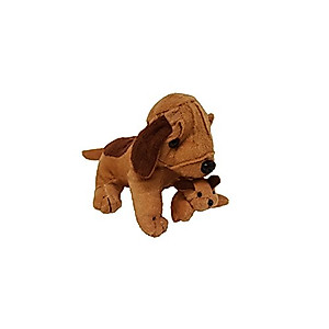 Plush Dogs and Cats Holding Their Babies (12 Dogs Holding Puppies)