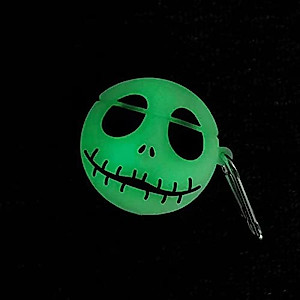 Rertnocnf Super Creative Luminous Skull Design Case Compatible with Beats Studio Buds 2021 Cool Portable Accessories Shockproof Protector for Wireless Noise Cancelling  Earbuds