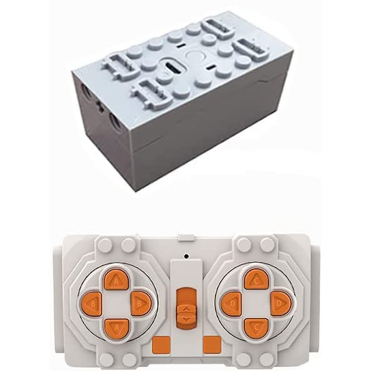 NIIZ 5 Pieces Speed Power Functions Motor App Remote Control Programming DIY Creative Building Block Set, Science and Technology 3 M-Motors Power Functions Kits