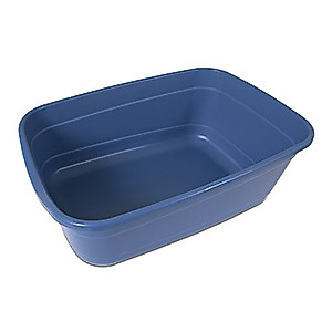 Petmate Cat Litter Box - High Capacity, Open Litter Box for Large Cats - Blue