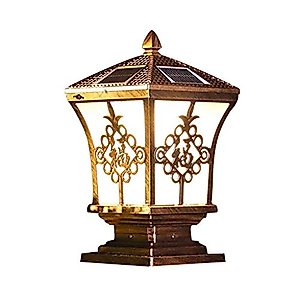 WYBFZTT-188 Outdoor Lighting Solar Column Headlights Outdoor Doorpost Lights Waterproof Garden Lights Villa Wall Lights, Home Garden Viewing Lights Lawn Lights