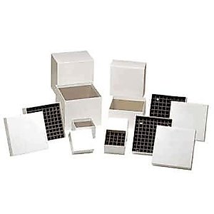 Argos Technologies PolarSafe® Cardboard Freezer Box, Plain White, 5-1/4" x 5-1/4" x 2"; Without Divider