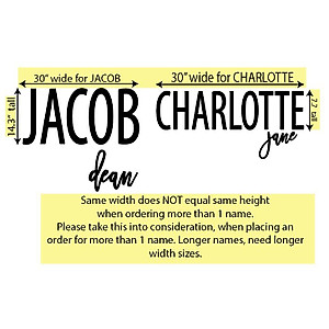 Custom Name Sign - First and Middle Name Sign - Personalized Wood Name Decor, Nursery Decor