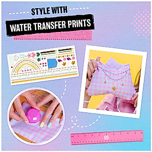 Cool Maker, Stitch ‘N Style Fashion Studio, Pre-Threaded Sewing Machine Toy with Fabric and Water Transfer Prints, Arts & Crafts Kids Toys for Girls