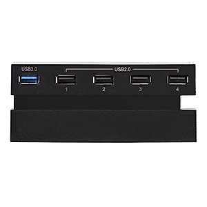 USB Hub 5-Port Portable Wear-Resisting Compatible with Game Console