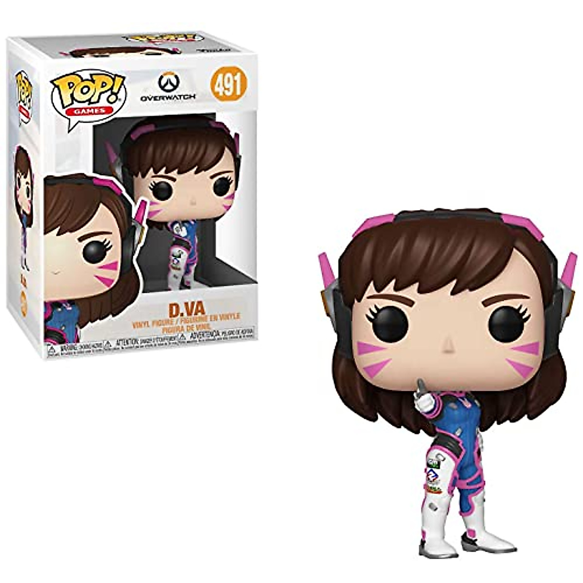 Funko POP! Games: Overwatch-D.Va Collectible Figure - Collectible Vinyl Figure - Gift Idea - Official Merchandise - for Kids & Adults - Video Games Fans - Model Figure for Collectors and Display