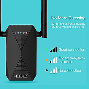 WiFi Extender 1200 Mbit/s Internet Amplifier with LAN Connection, WLAN Repeater Cover up to 6000 sq.ft & 45 Devices for Socket, 5G & 2.4G WLAN Amplifier Access Point, WPS, Compatible with All Devices