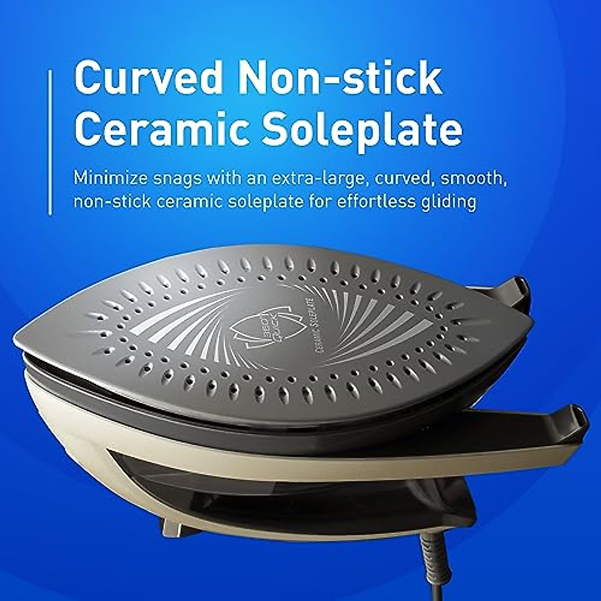 Panasonic NI-W810CS Multi-Directional Steam/Dry Iron with Ceramic Soleplate, MEDIUM, Black (Renewed)