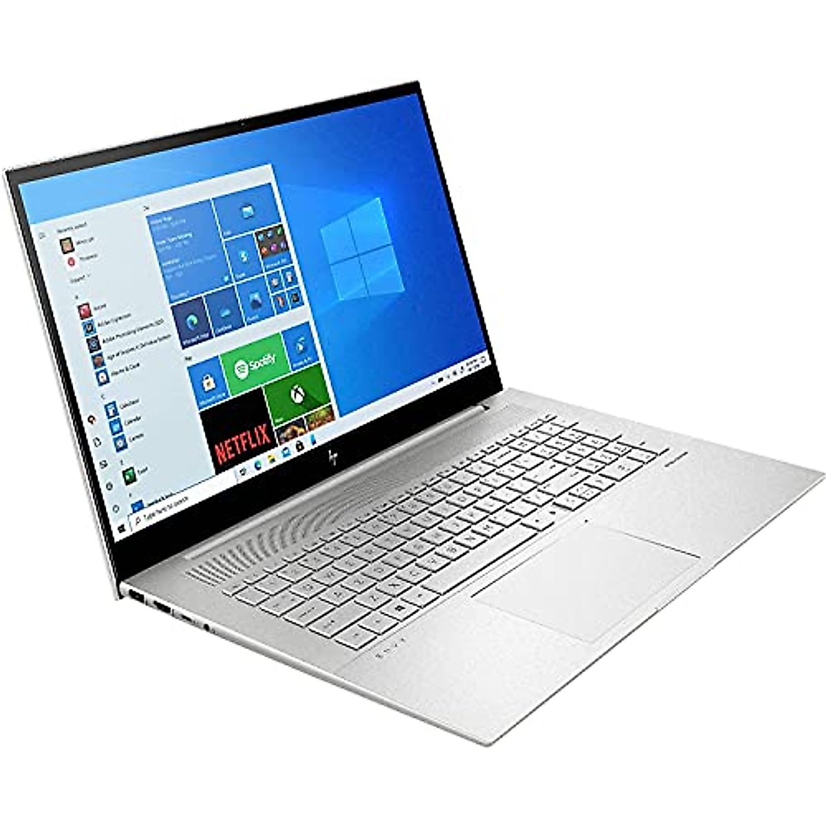 HP Envy FHD IPS Touchscreen Laptop 11th Gen Intel Core i7-1165G7 12GB Memory 512GB SSD + 32GB Intel Optane Iris Xe Graphics Backlit Keyboard Fingerprint Reader Natural Silver, 17-30.99 inch