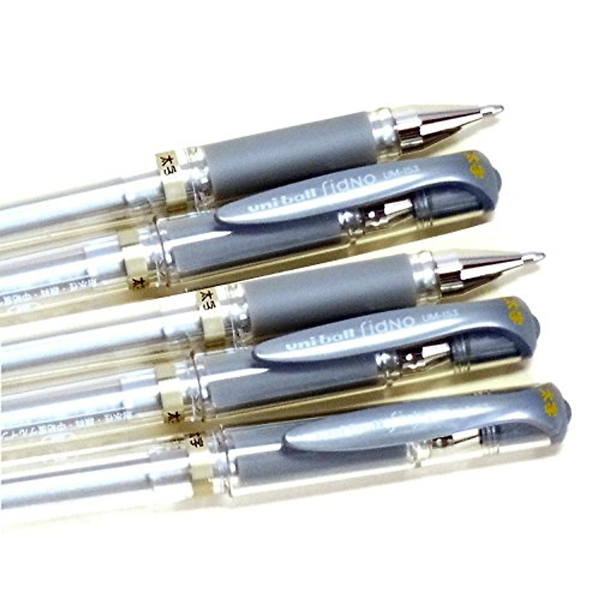 Uni-Ball Signo Broad Point Gel Impact Pen Silver Ink, 1.0mm, 5 pens per Pack (Japan import)