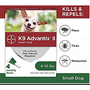 K9 ADVANTIX II for Small Dogs, 4 Count (Pack of 1)