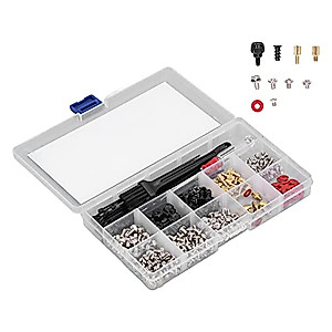 Fafeicy 366 Pcs 10 Types Screw Computer Screw Set Motherboard Standoffs Screwdriver with Screwdriver Brush for Fixed Installation of Computer Case