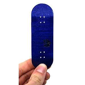 Teak Tuning 32mm Pro Fingerboard Complete - Fully Assembled with Pro Level Components - Pro Shaped Wooden Deck (32x97mm), UltraSpin Bearing Wheels, Prodigy Gen2 Trucks - The Midnight Blues