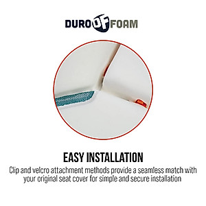 The Seat Shop Durofoam Replacement Driver/Passenger Bottom Foam Seat Cushion (Compatible with 2015-2018 Chevrolet Silverado/GMC Sierra 2500/3500 and 2014-2018 1500 Non Air Conditioned Seats)